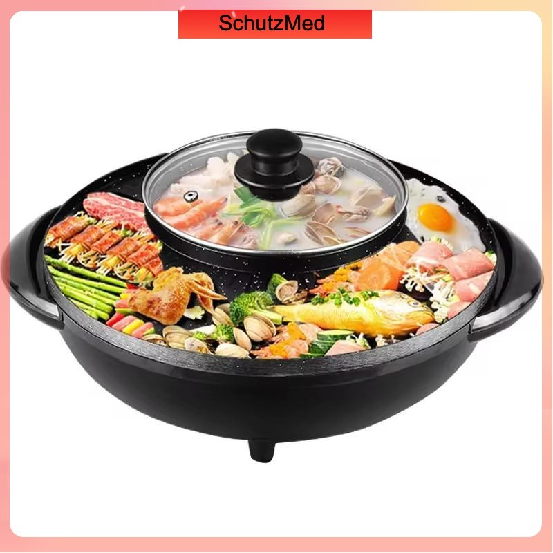 BBQ Grill & Steamboat Hot Pot 2 IN 1 BBQ Grill & Steamboat Hot Pot ...