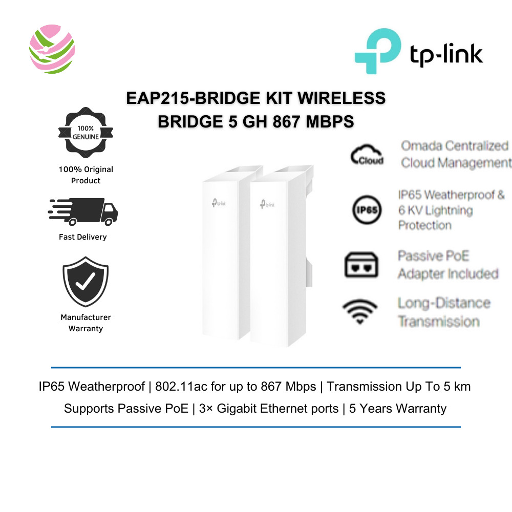 TP-Link EAP215-Bridge KIT Wireless Bridge 5 GH 867 Mbps Indoor ...