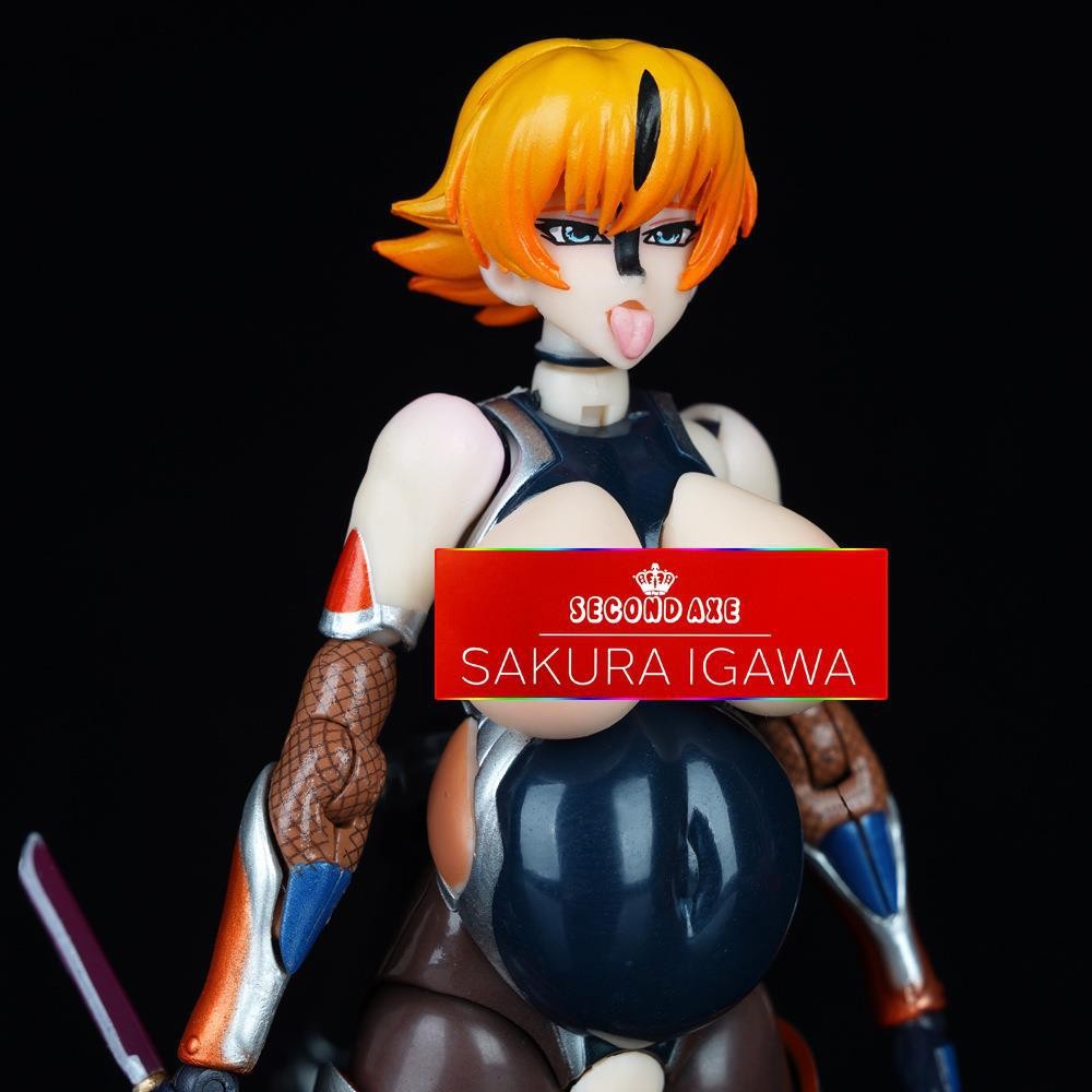 Garage kit WS Anime Native Axe vs.Mo Shinobu Asaki 3 Igawa Sakura ...