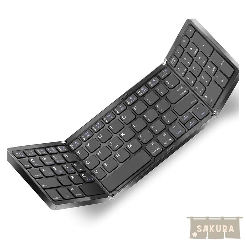 GECENinov Foldable Bluetooth Keyboard, Foldable Keyboard with Number ...