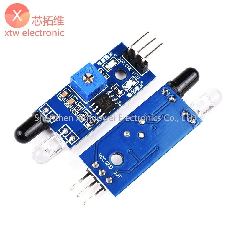 Intelligent Car Obstacle Avoidance Sensor Module Infrared on Tube ...