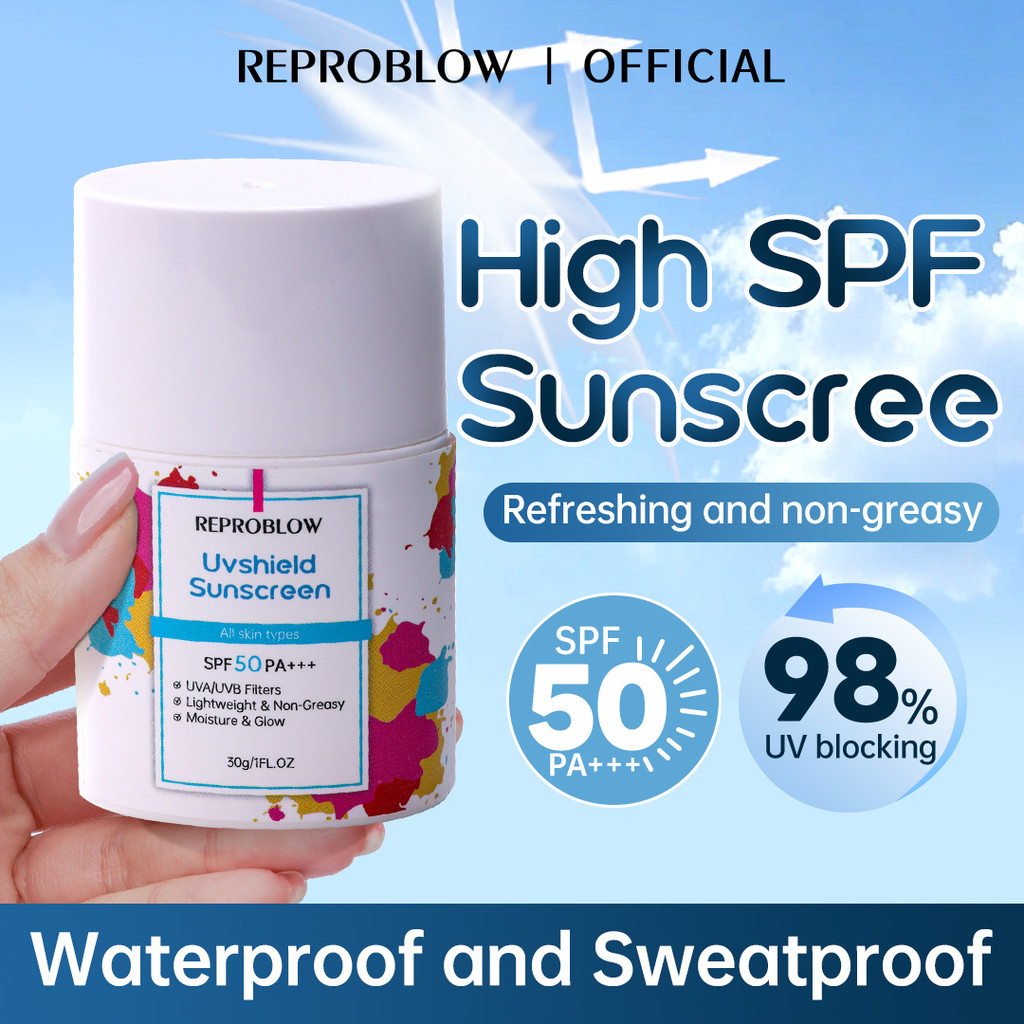 REPROBLOW All Day Light Sunscreen SPF50 PA+++ 30g Anti UVA UVB ...