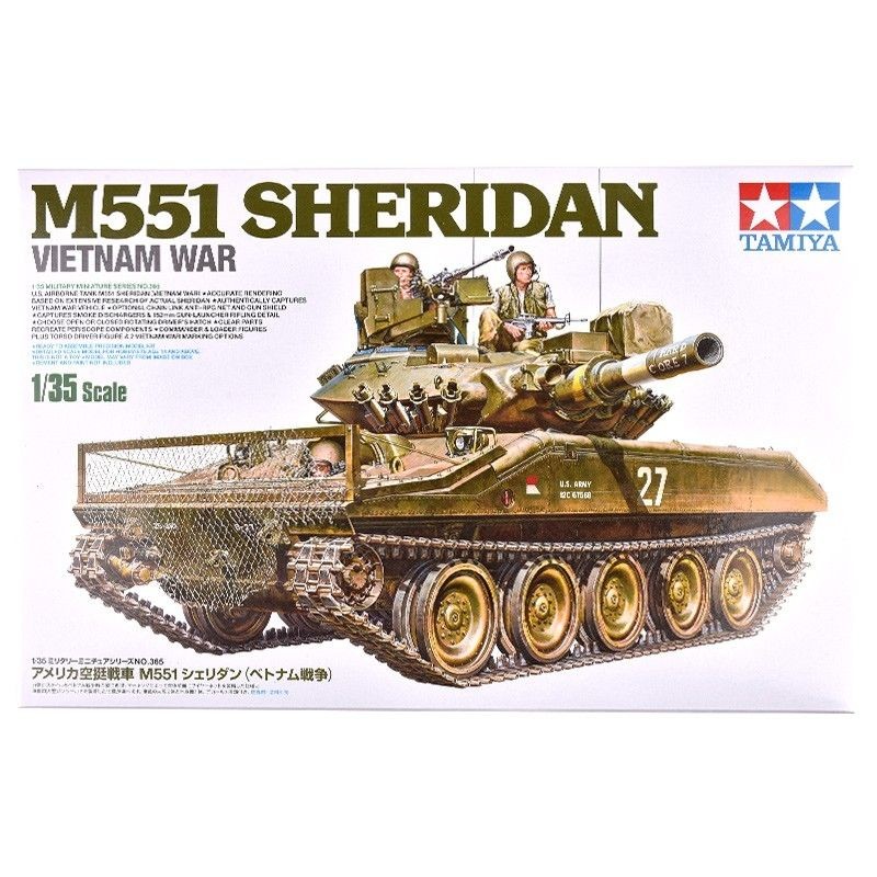 TAMIYA Model 35365 1/35 American M551 Sheridan Light Tank Vietnam War ...