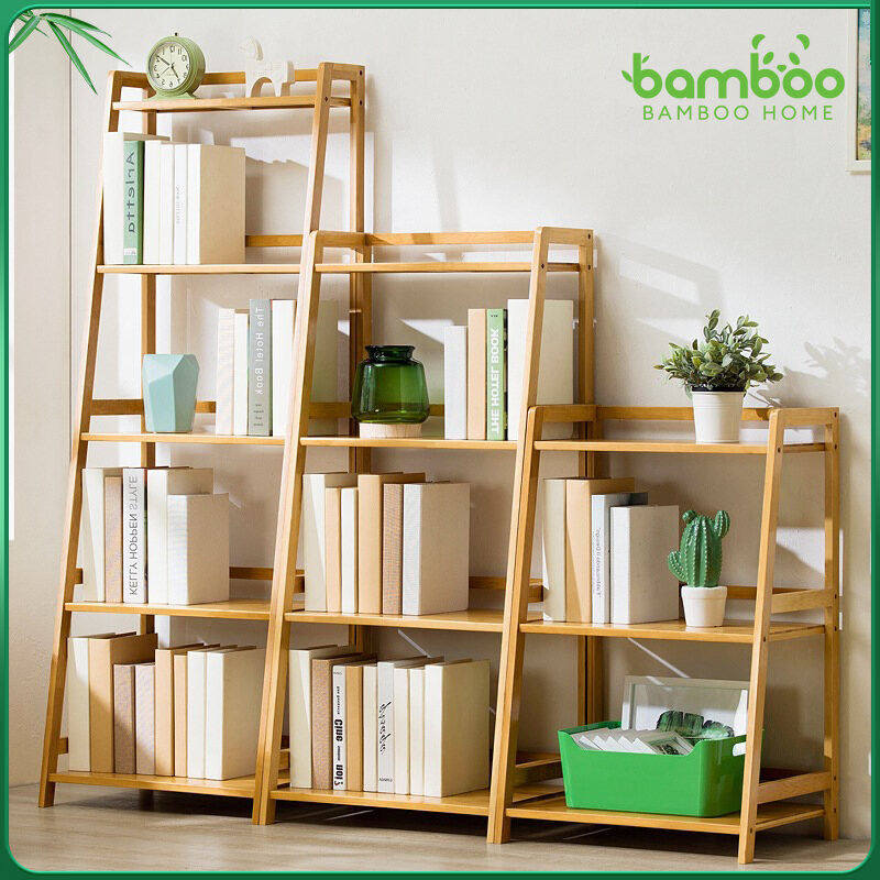 MY3 / 4 / 5 Layer Bamboo Trapezoidal Shelf High-Quality Multipurpose ...
