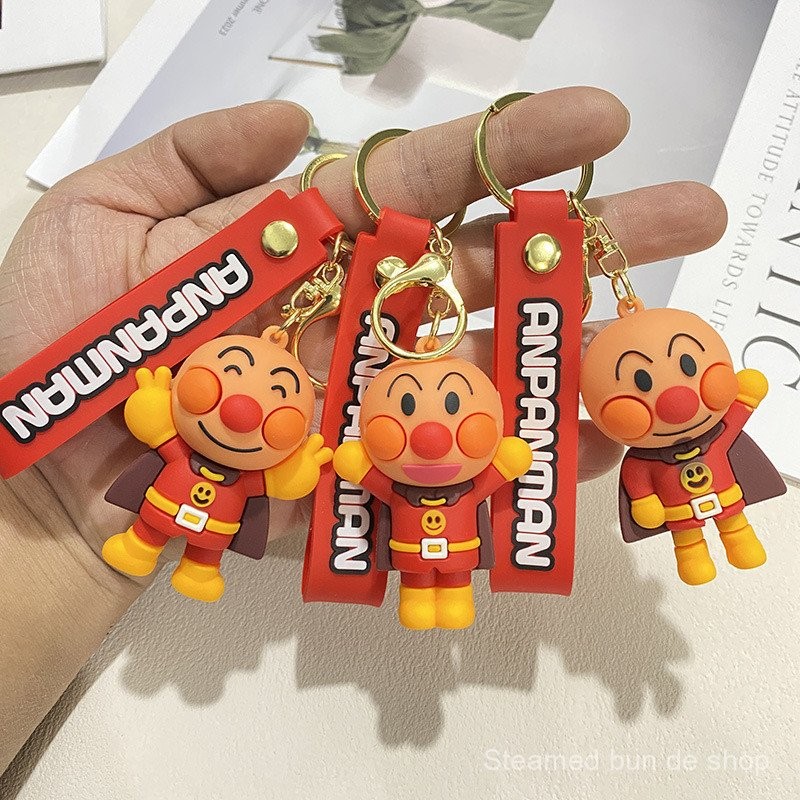 Cartoon Cartoon Anpanman Keychain Cute Anpanman Hero Keychain Doll Male ...