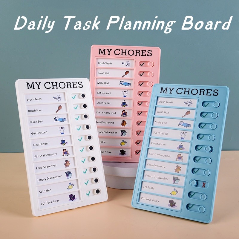 Reusable Daily Task Planning Board Detachable Chores Checklist Board ...