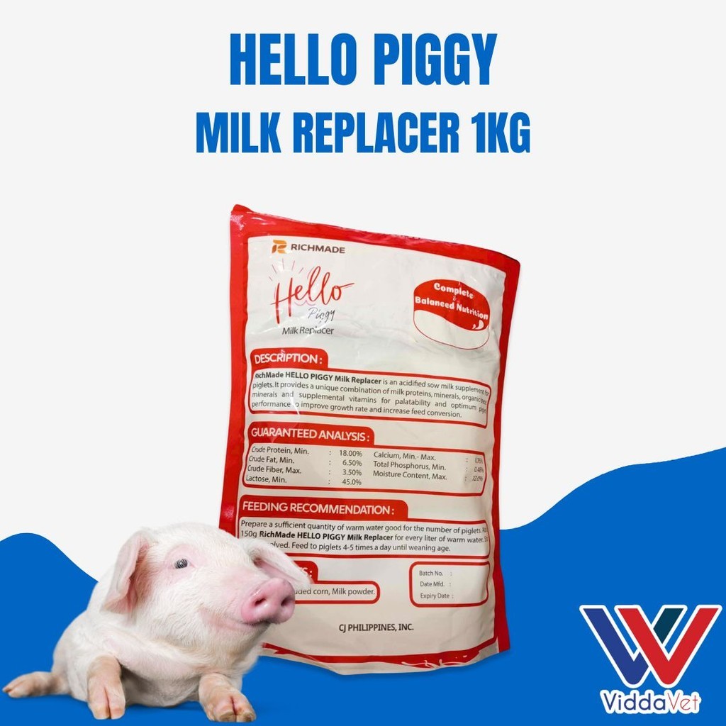 1kg Hello Piggy Milk Replacer Milk Alternative for Piglets | Shopee ...