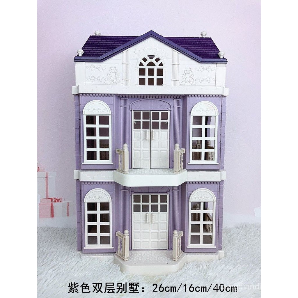 Luxury Big Villa Castle Barbie Doll House Girl Toy Big House Assembly ...