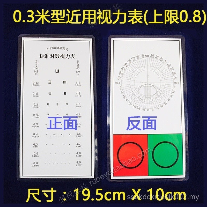 Mystery Vision Gauge 0.3m Small Vision Gauge Plastic Laminated Double ...