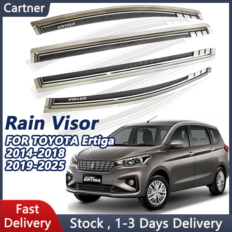 Suzuki Ertiga 2014-2025 Rain Visor Door Visor Rain Guard Window Visor ...