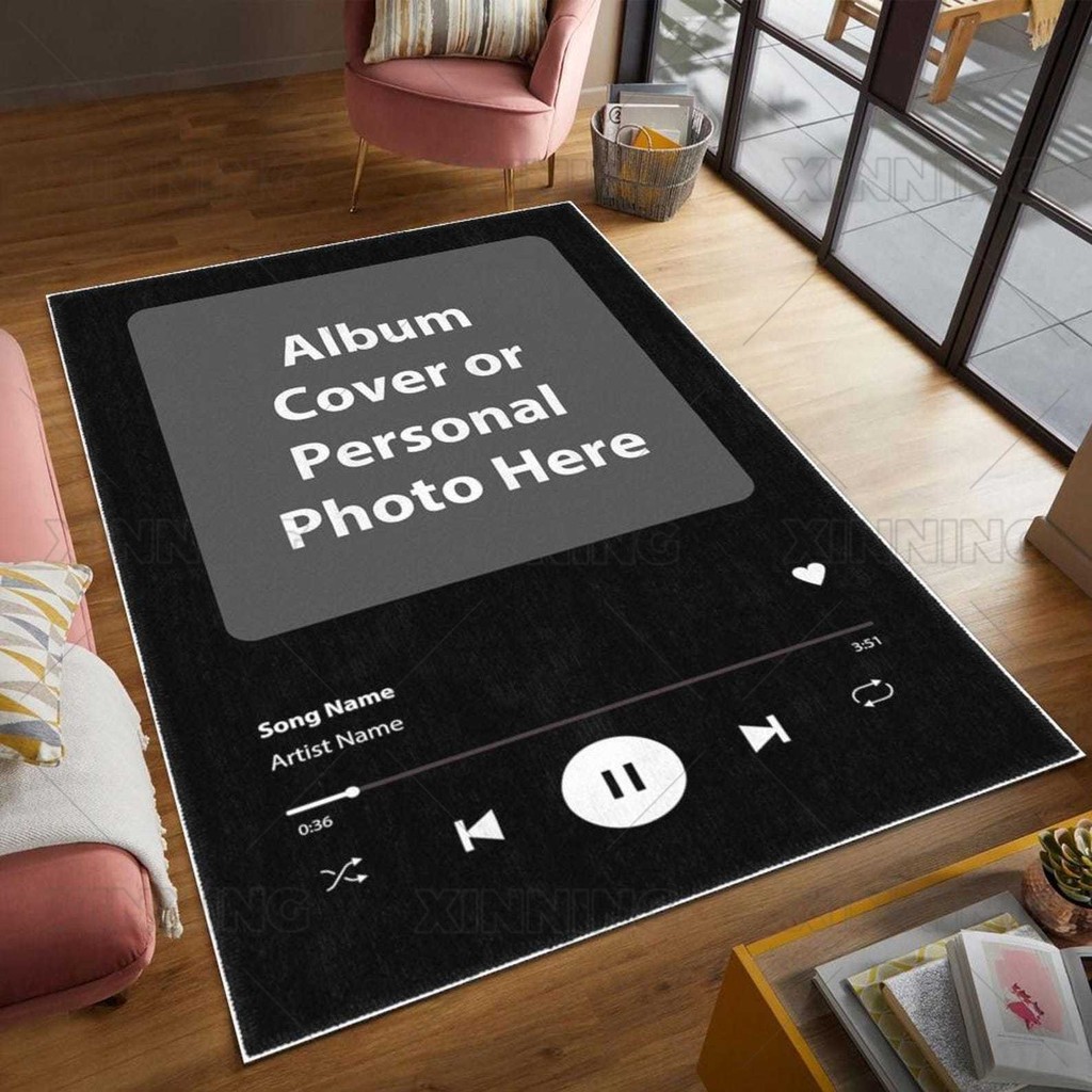 【MY STOCK&24H Delivery】Personalized Spotify Carpet , Custom Carpet ...