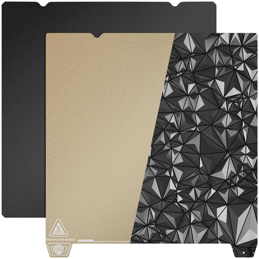 Double-Sided PEI + PEO Sheet and Flexible Magnetic Build Plate, 235x235mm 3D Printer Bed ...