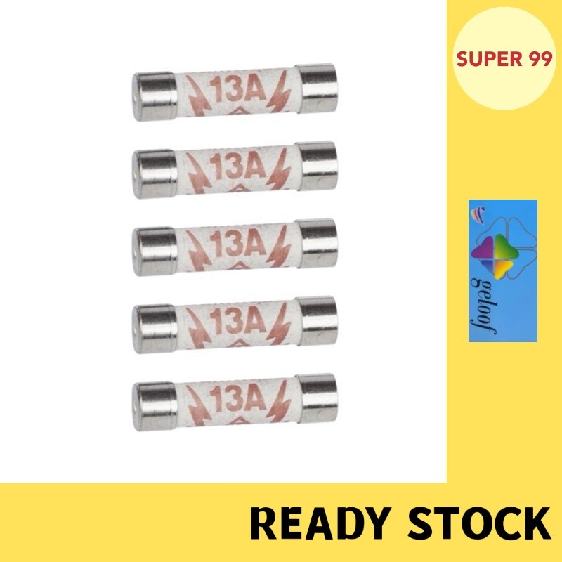 (5 PCS) GELOOF Fuse Ganti Suis / 13A Plug Top Fuse 13Amp FS-13A-PK5 | Shopee Malaysia