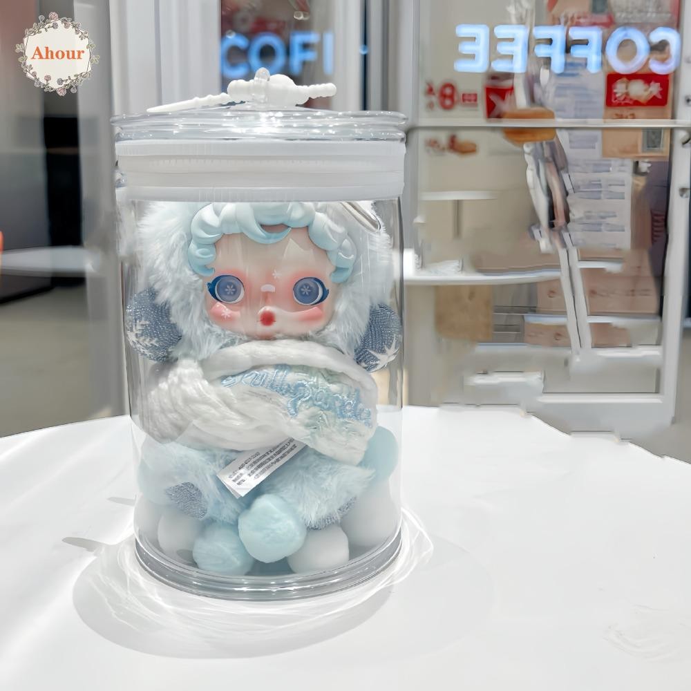 AHOUR Labubu Clear Outdoor Doll Bag, Transparent With Keychain Labubu ...