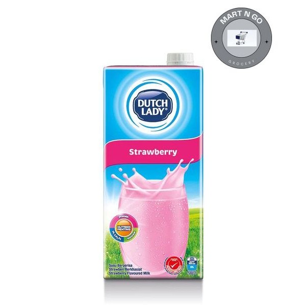 Dutch Lady Strawberry Flavoured Milk 200ml | Shopee Malaysia