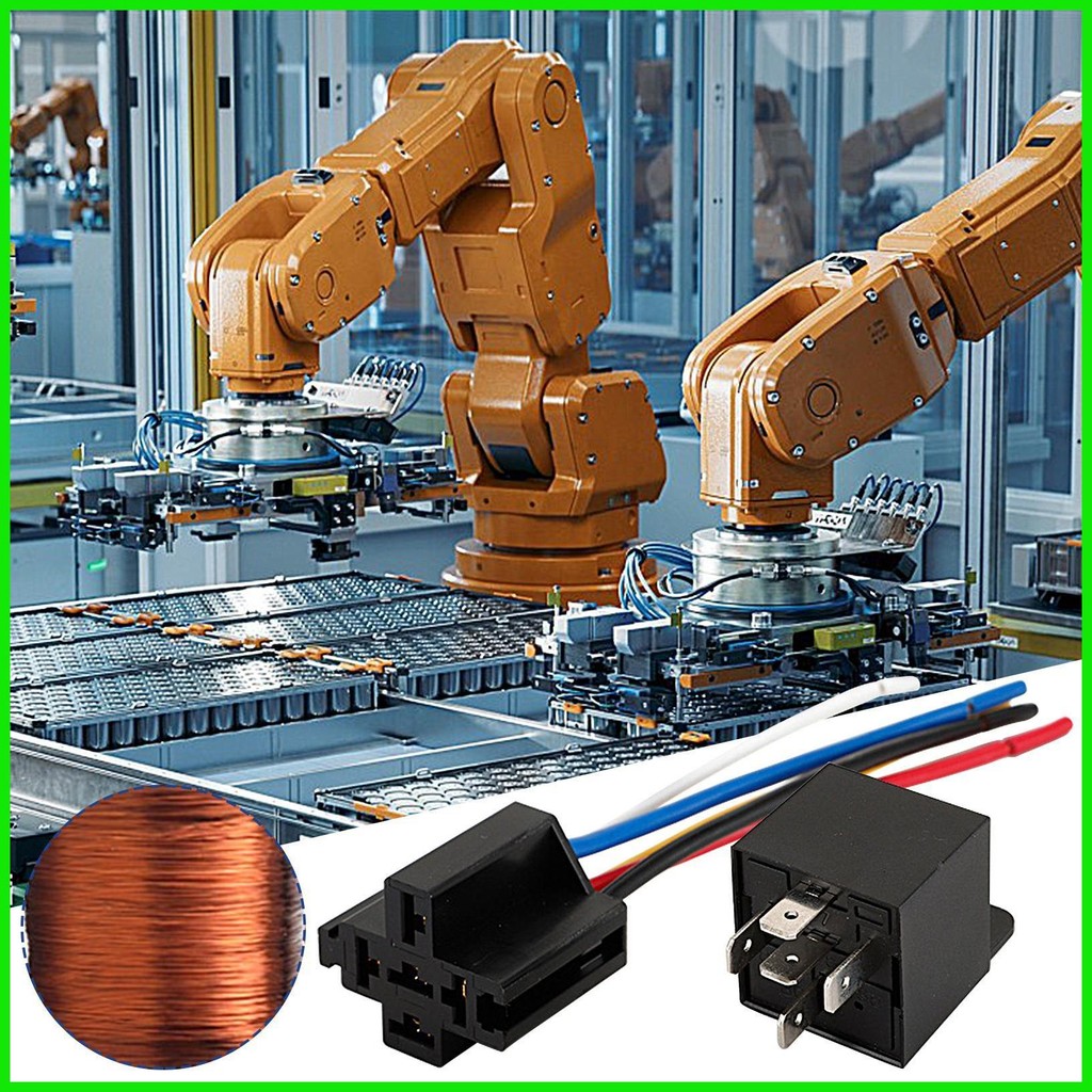 Automotive Relay Car 5 Pin Socket Relay 40a Waterproof Conversion Start ...