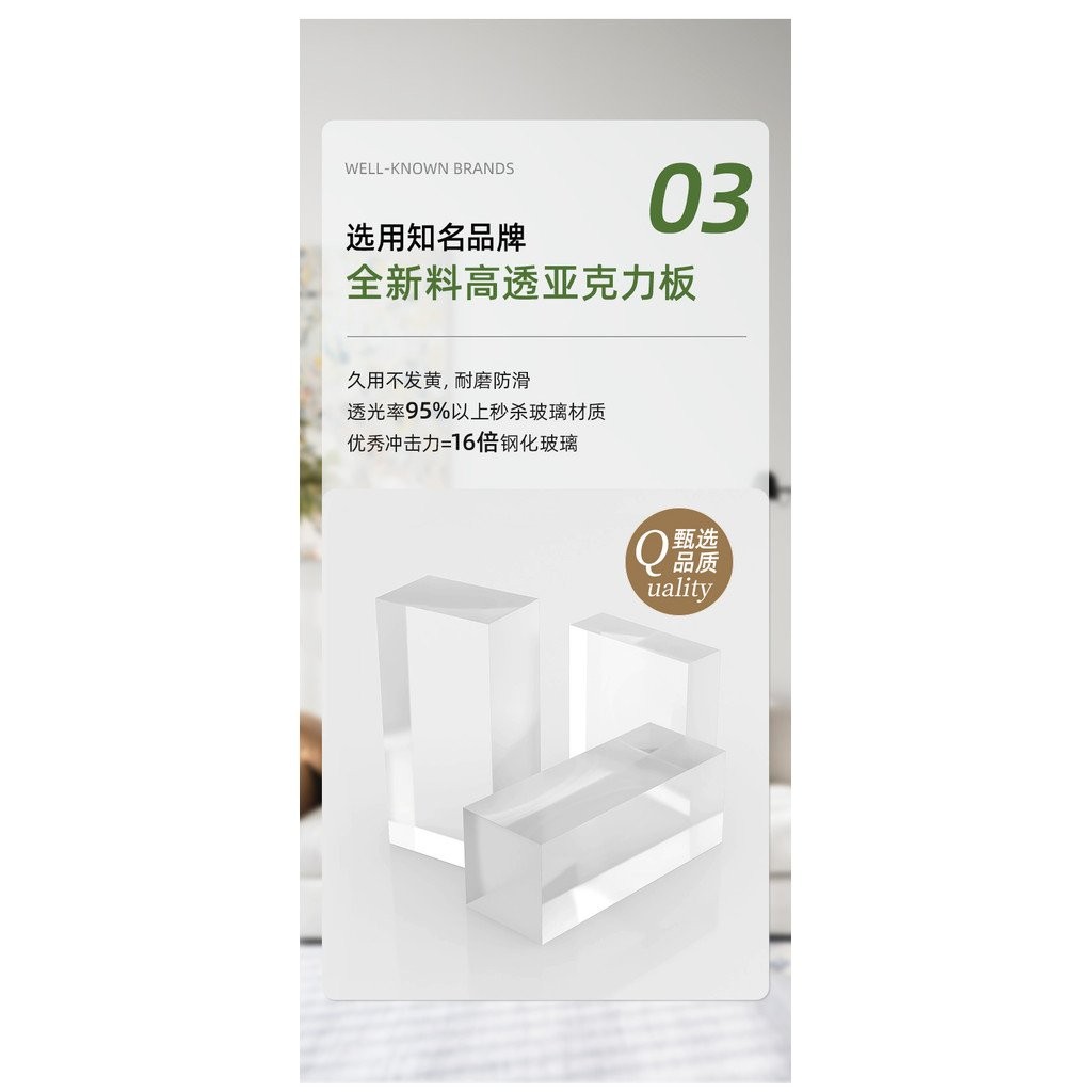 Li Acrylic Suspension Desk Computer Desk Desk Home Bedroom Long Strip ...