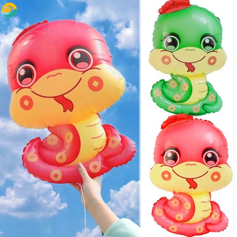 2025 Cartoon Chinese New Year of Snake 3D Floating Snake Baby Balloon ...