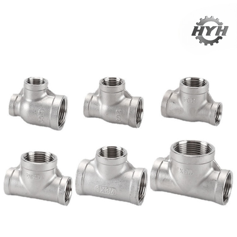 [HYH] 304 Stainless Steel Variable Diameter Reducer Tee Joint 4 Points to 6 Points 3cm 4cm Water ...