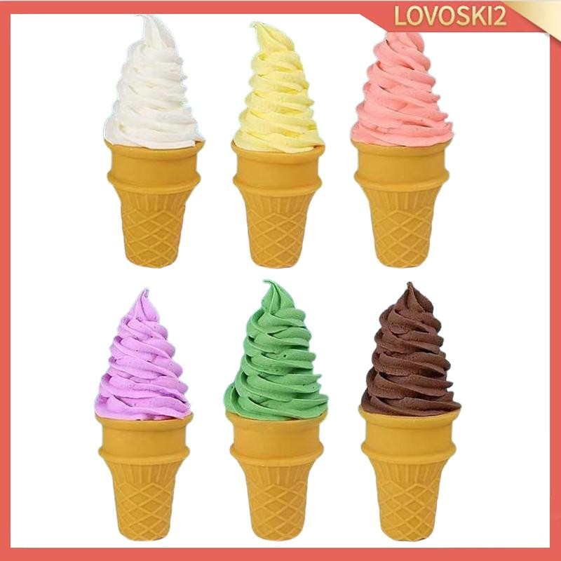 [LovoskiacMY] Fake Ice Cream Cone Artificial Ice Cream Model for ...