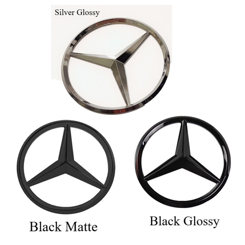 9cm Mercedes-Benz EMBLEM LOGO Mercedes Benz Engine Hood Logo Car Tail ...