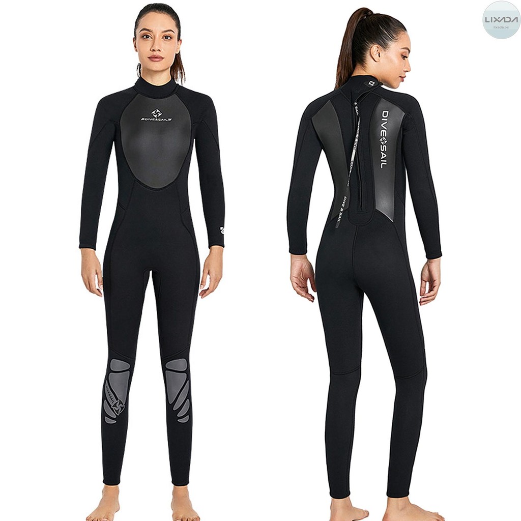 [LIXADA MALL] 3mm Women Neoprene Wetsuit Full Body Diving Suit for ...