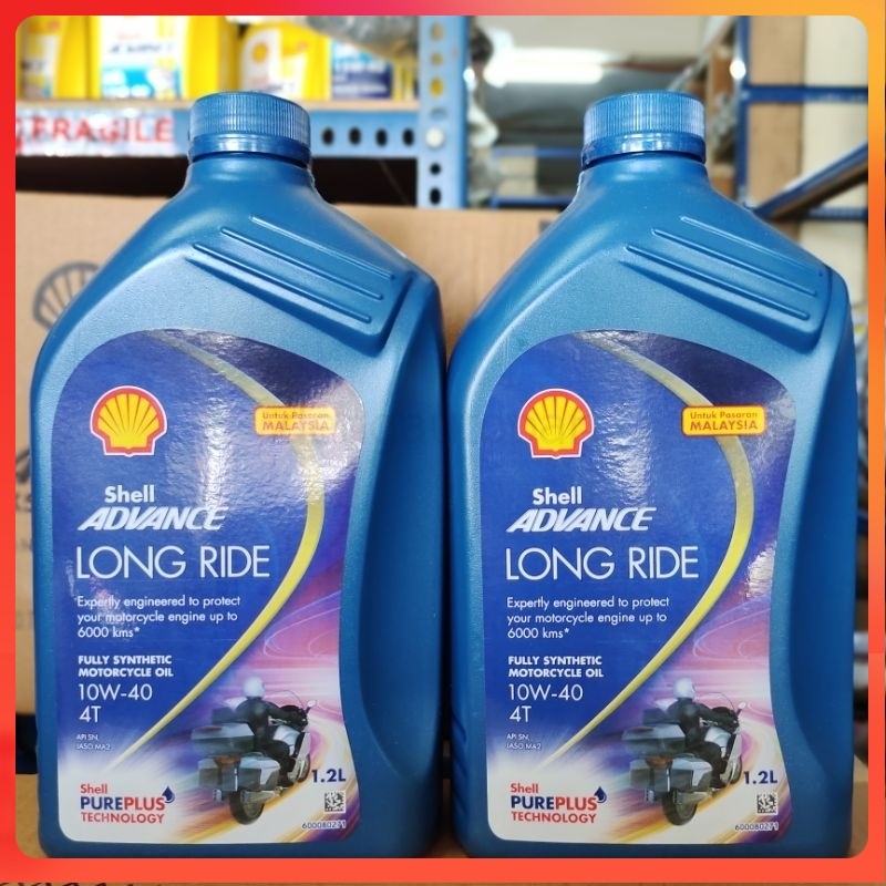 ORIGINAL SHELL ADVANCE 4T 10W-40 LONG RIDE 1.2L RS150 ENGINE OIL ...