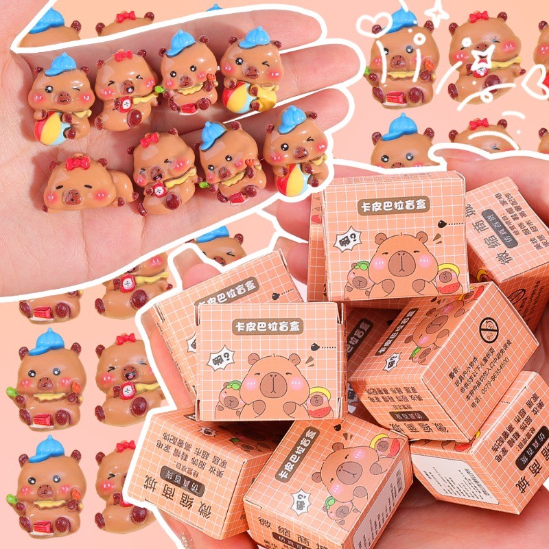 Capybara Blind Box Toys - Cartoon, Cute, Random Style - Surprised Gifts ...