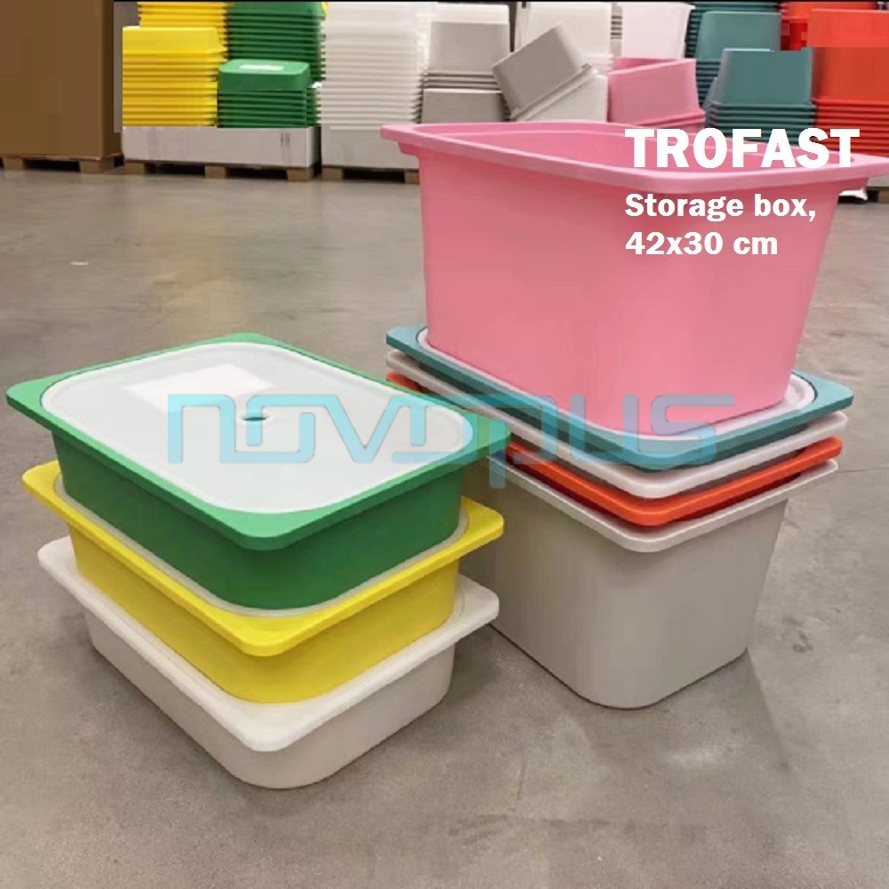 NOVO Durable Plastic Storage Box 40x30cm (with lid/without lid) / Kotak ...