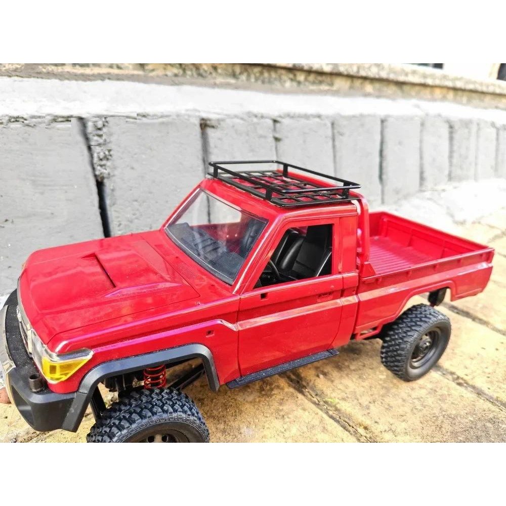 MN82 LC79 Metal Luggage Carrier Roof Rack With LED Light 1/12 RC Car ...