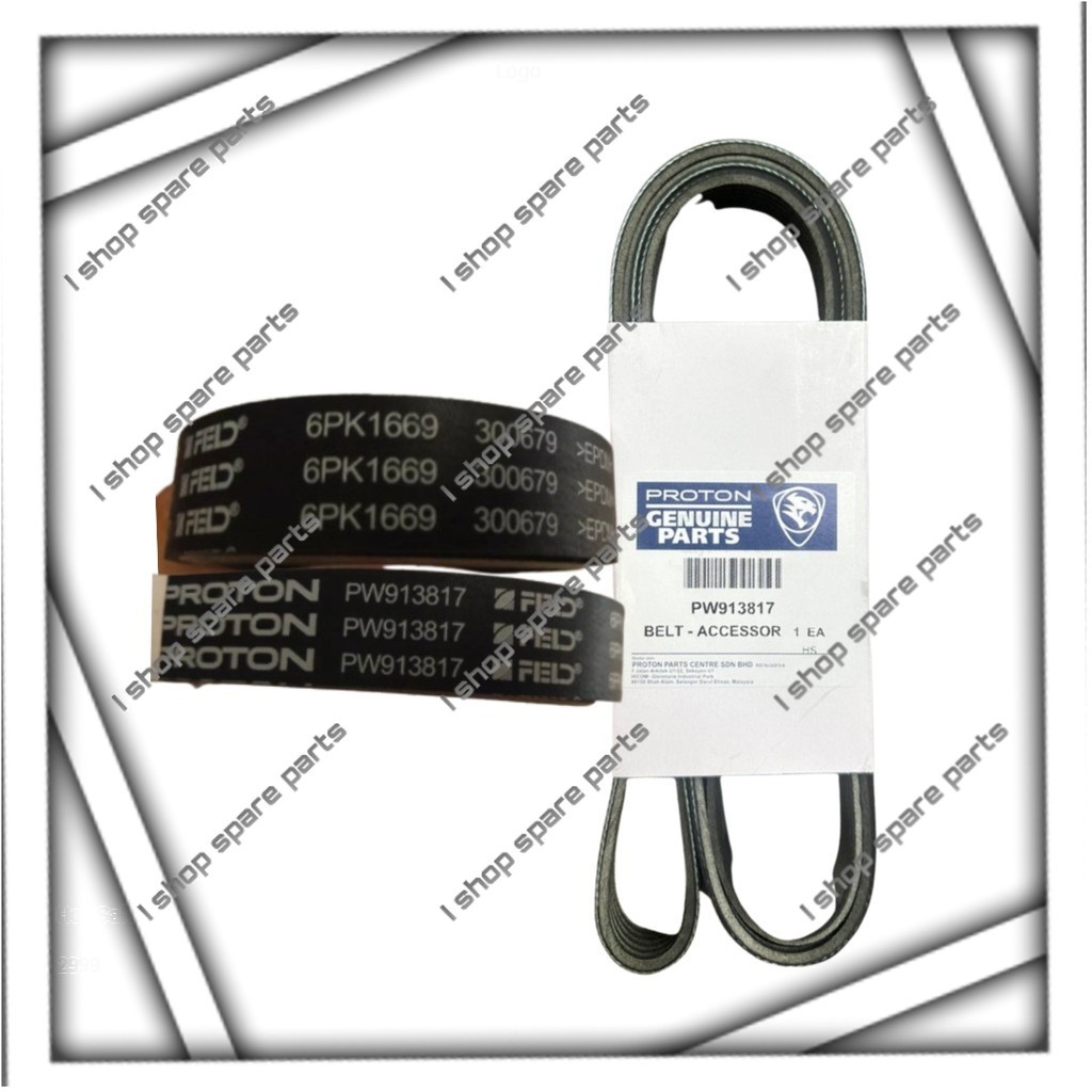 ORIGINAL FAN BELT PROTON BLM FLX PREVE CFE EXORA BOLD TURBO IRIZ ...