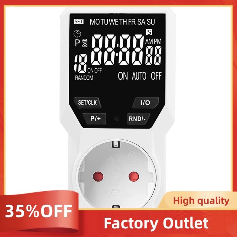 Digital Timer Switch Programmable Electronic Timing Socket Outlet Appliance Time Control Timed ...