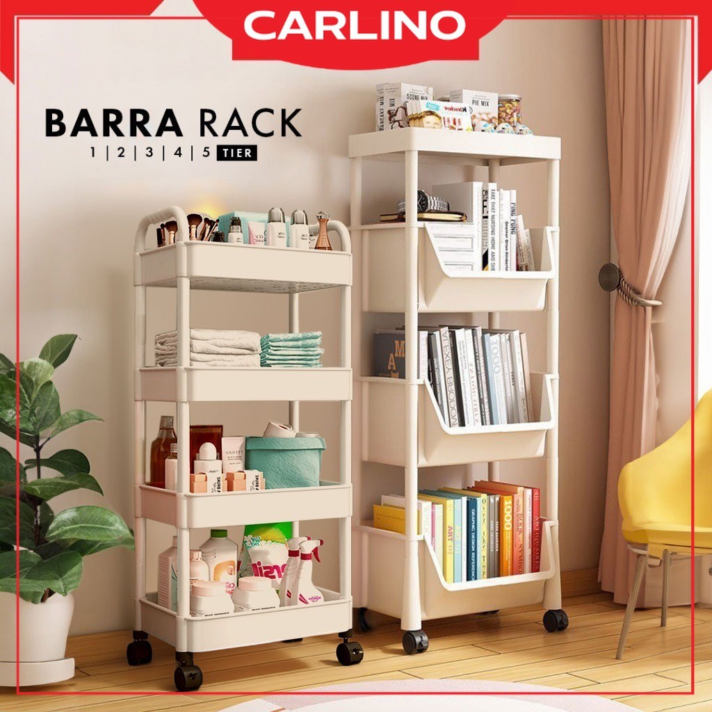Finnso Barra multipurpose rack / under table shelf / rak buku / trolley ...