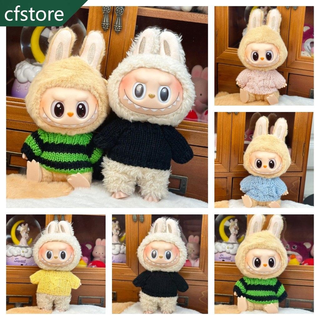 For 17 CM Labubu v1/v2 baby clothes cute top winter sweater Match ...