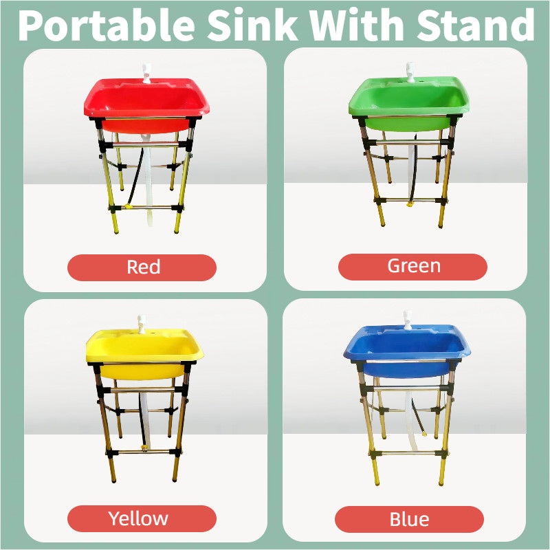 Portable Sink With Stand Plastic Basin with Foldable Stand Sinki Basin ...