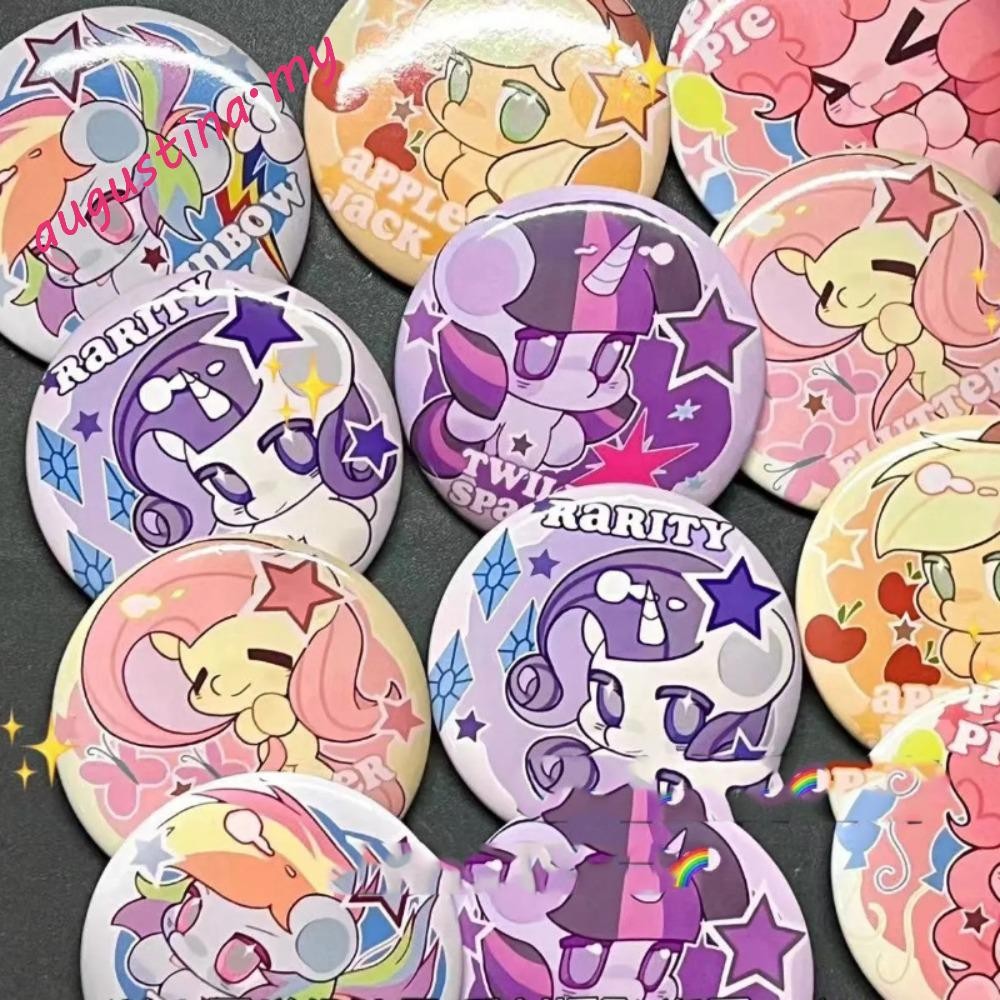 AUGUSTINA Little Pony Badge, Fluttershy Pony Anime Brooch Badge, Laser ...