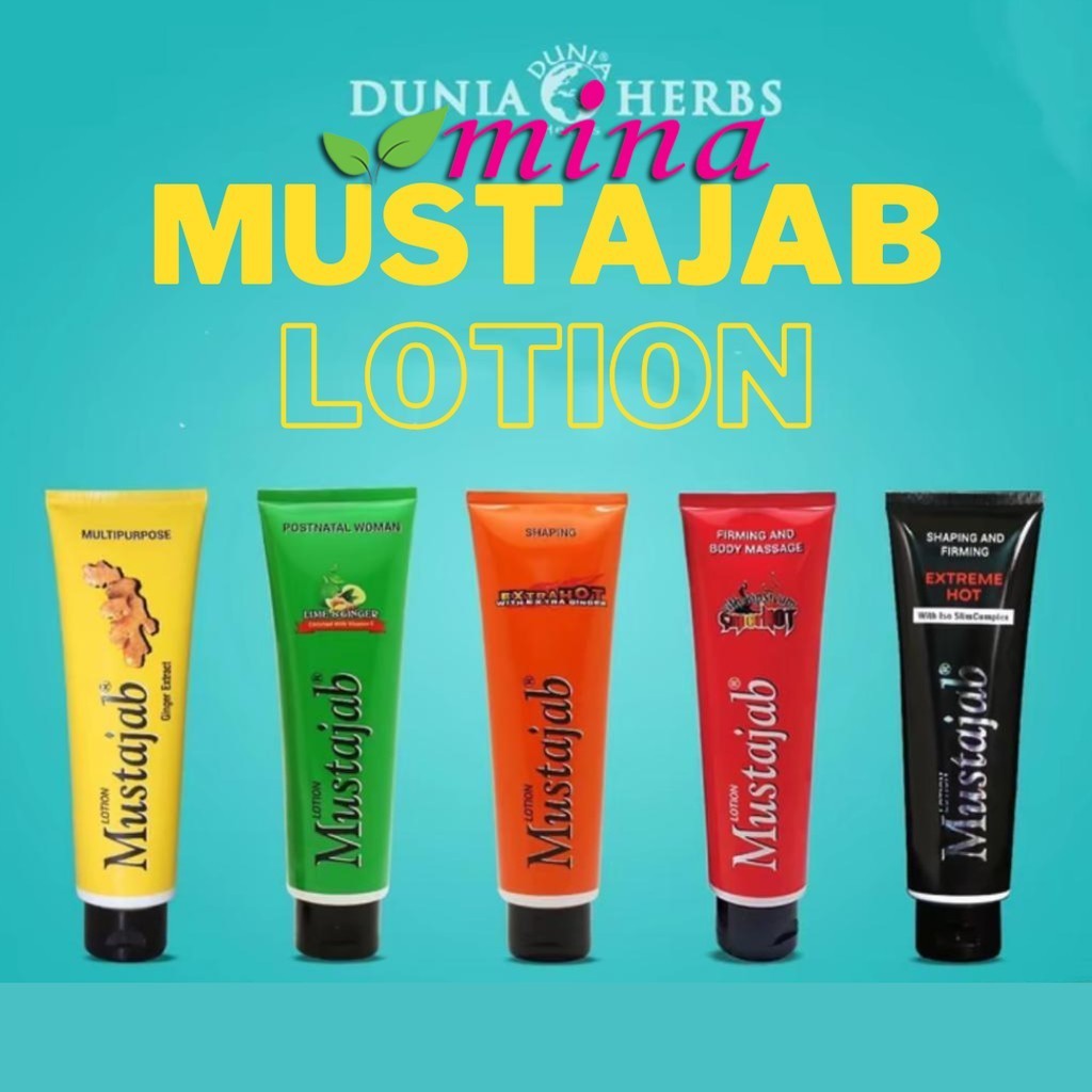 MUSTAJAB Losyen 130ml/65ml Dunia Herbs HQ Ori Lotion Panas Extra Super ...