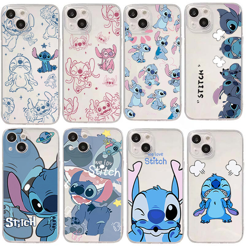 Disney Stitch Phone Case For Iphone 16e 16 Pro Max 15 14 Pro Max 16 ...