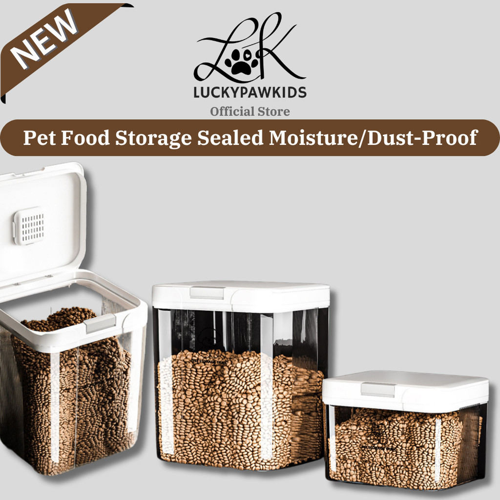 Pet Food Storage Barrel Cat Dood Dog Food Sealed Barrel Dry Storage ...