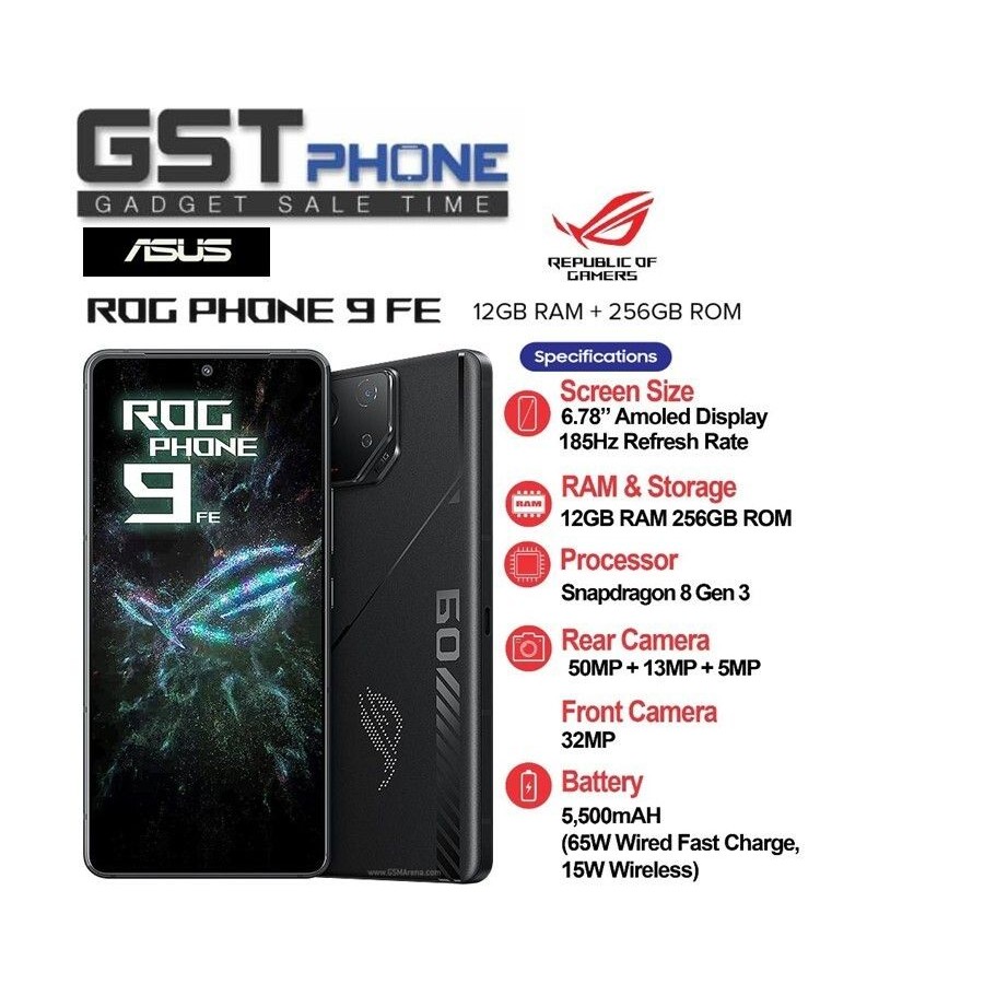 Asus ROG Phone 9 FE 5G 12GB Ram+256GB Rom (Original Malaysia Set ...
