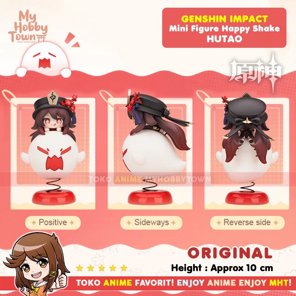 Genshin Impact Happy Shake Hutao Hu Tao Mini Figure - Original | Shopee ...