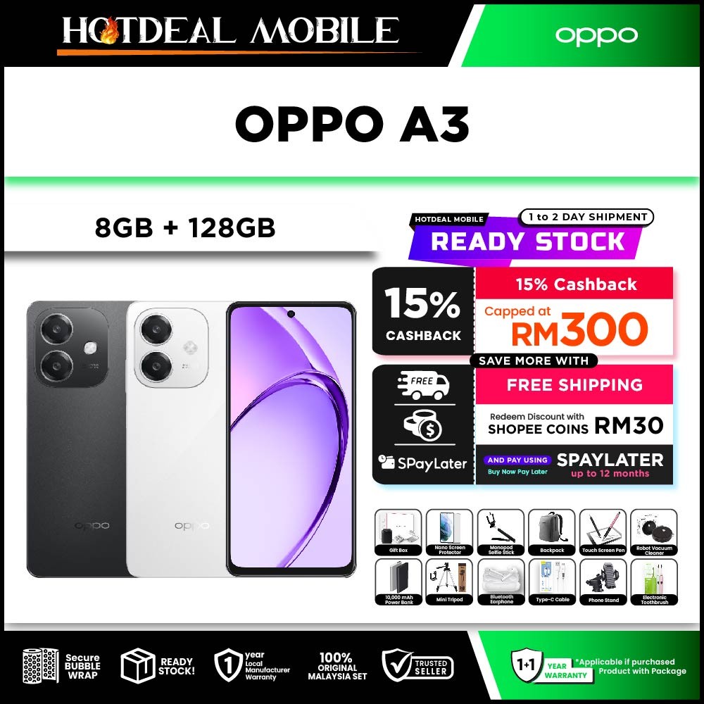 OPPO A3 [8GB RAM 256GB ROM] - Original OPPO Malaysia | Shopee Malaysia