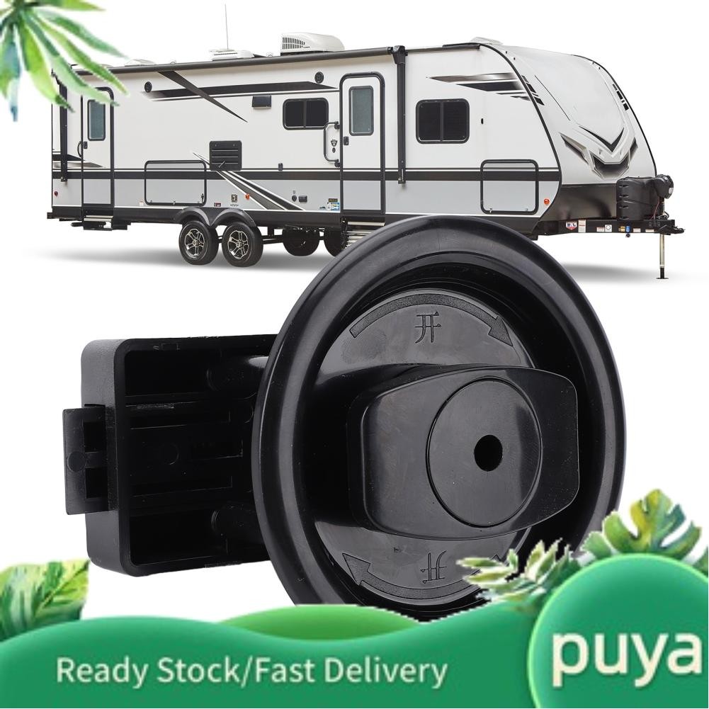 Puyas RV Toilet Door Lock Circular Hard ABS Plastic Rotating Bathroom ...