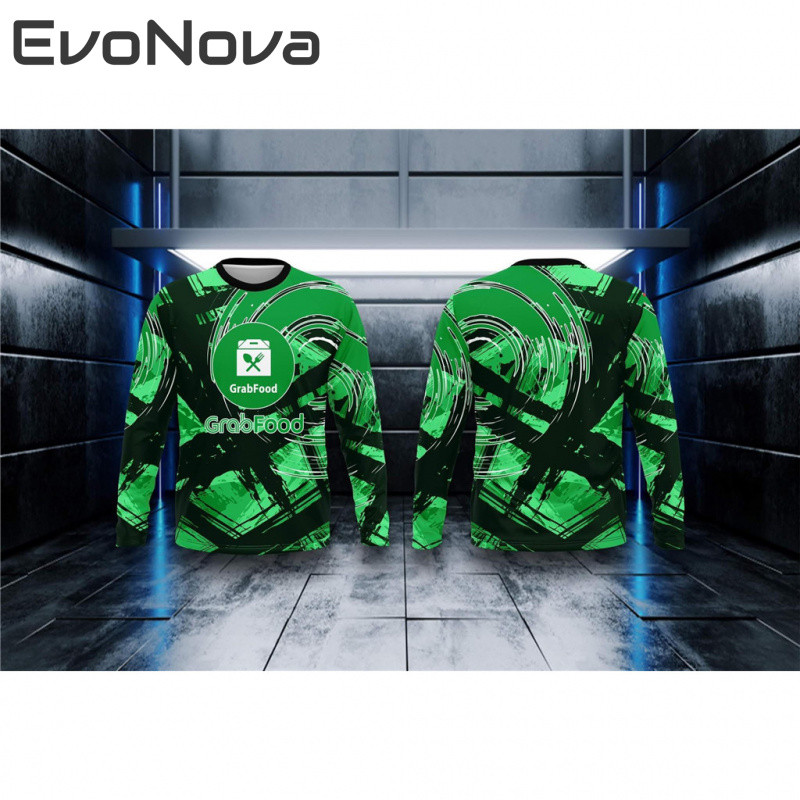 Grab Food Grab rider long Sleeve tshirt long sleeve for Delivery ...