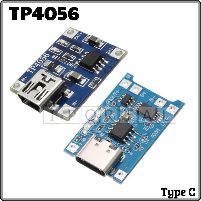 TP4056 Type-C / Mini USB port18650 Lithium Battery Module Li-ion Board ...