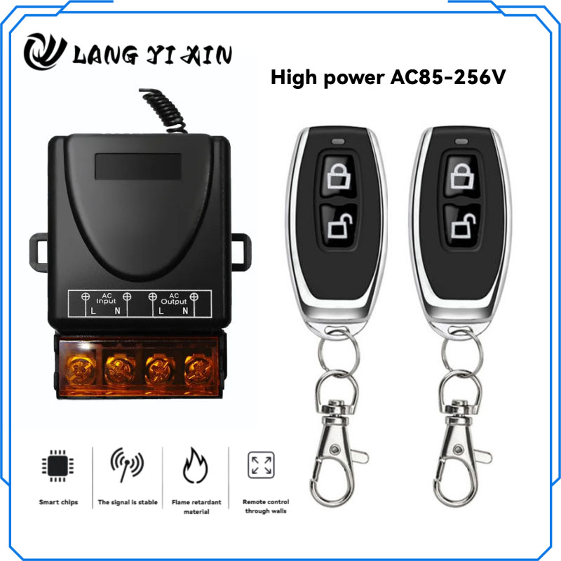 High Power 220V 30A Smart Remote Control On/Off Power Switch 1000M ...