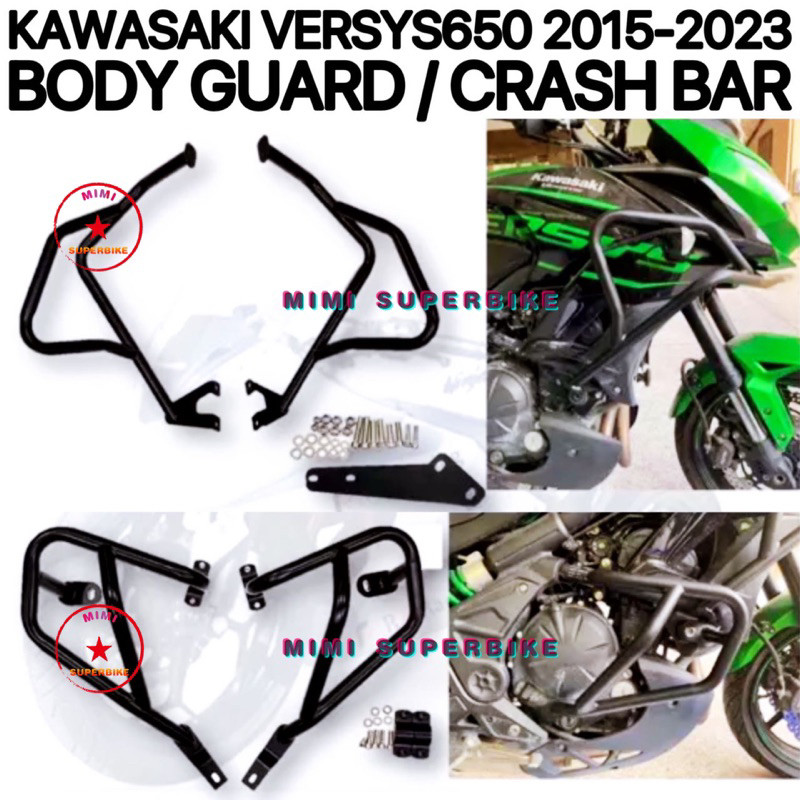 KAWASAKI NEW VERSYS650 VERSYS 2015 - 2025 CRASH BAR & BODY GUARD ...