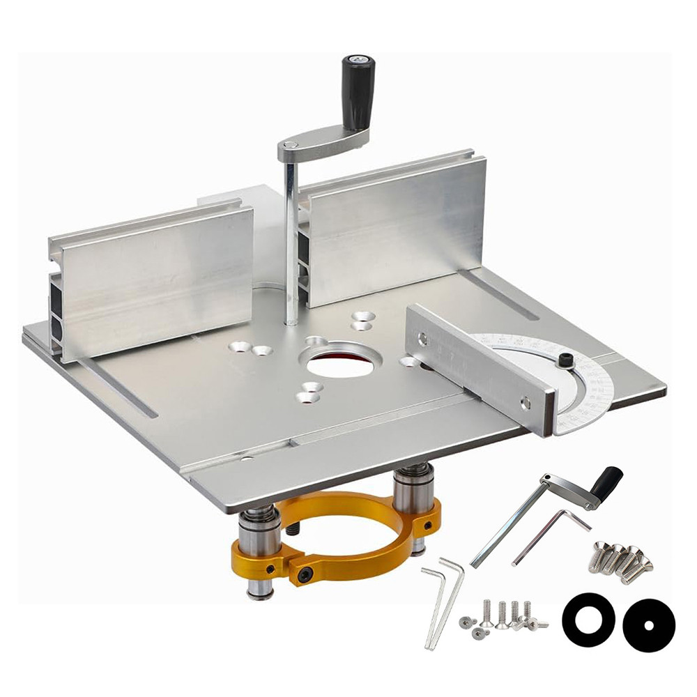 Aluminium Router Table Insert Plate And Router Lift for 65mm Diameter ...