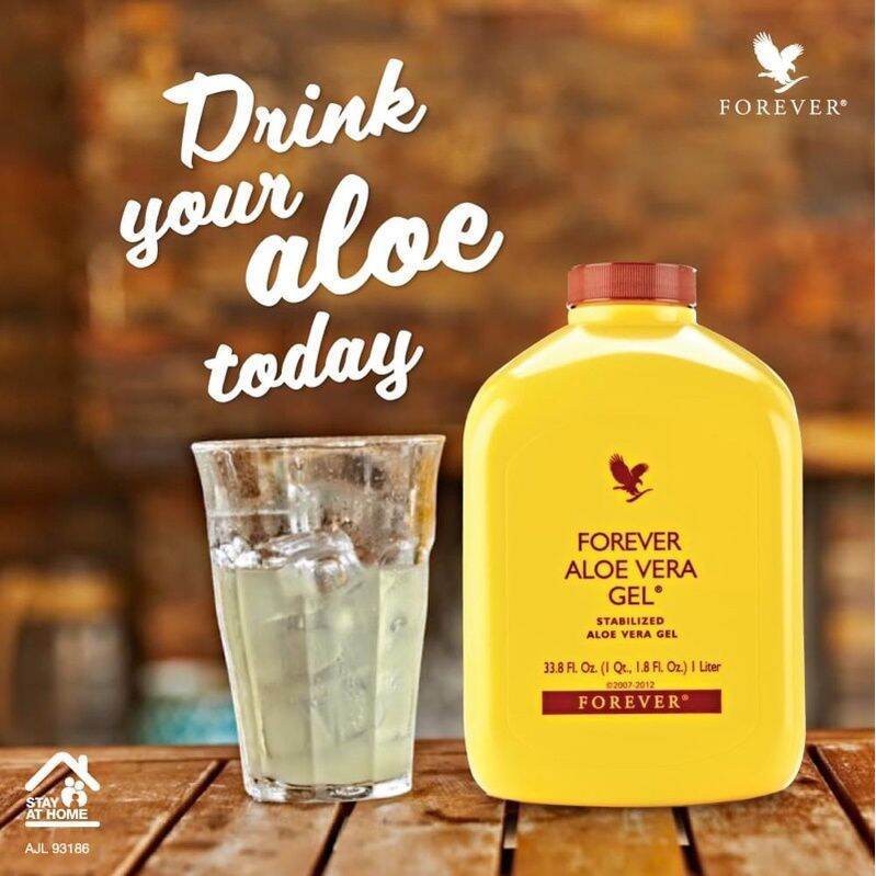 Original KKM Sticker Forever Living Aloe Vera Gel 1 Litle (ready stock ...