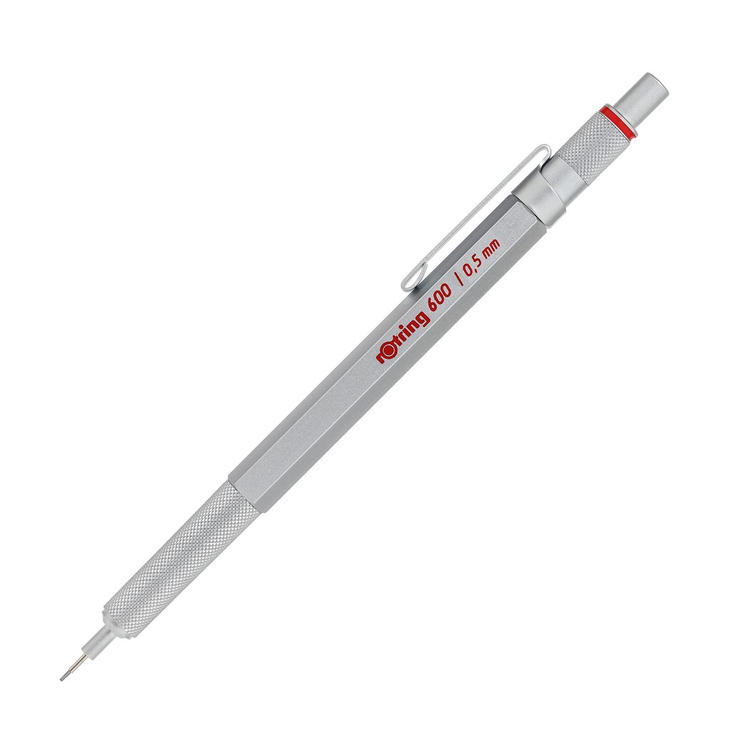 rOtring 600 Mechanical Pencil 0.5mm – Silver Metal Body, Precision ...